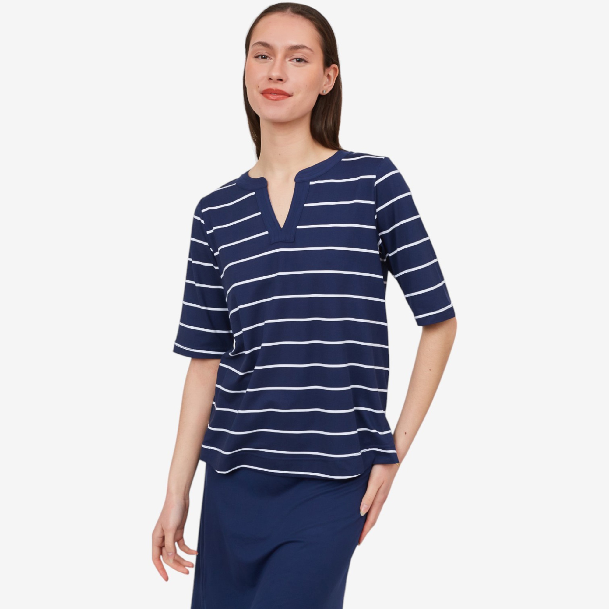 Cuddle Duds Flexwear Split V-Neck Tee - TSC.ca