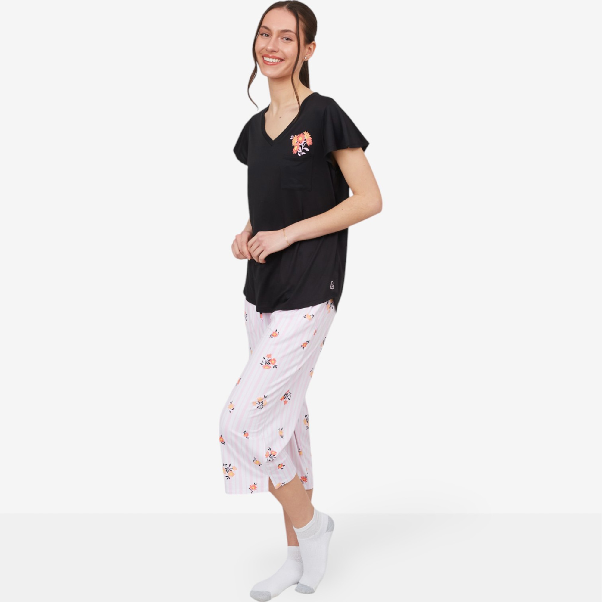 Cuddl Duds Cool and Airy Pocket Full of Sunshine PJ Set - TSC.ca