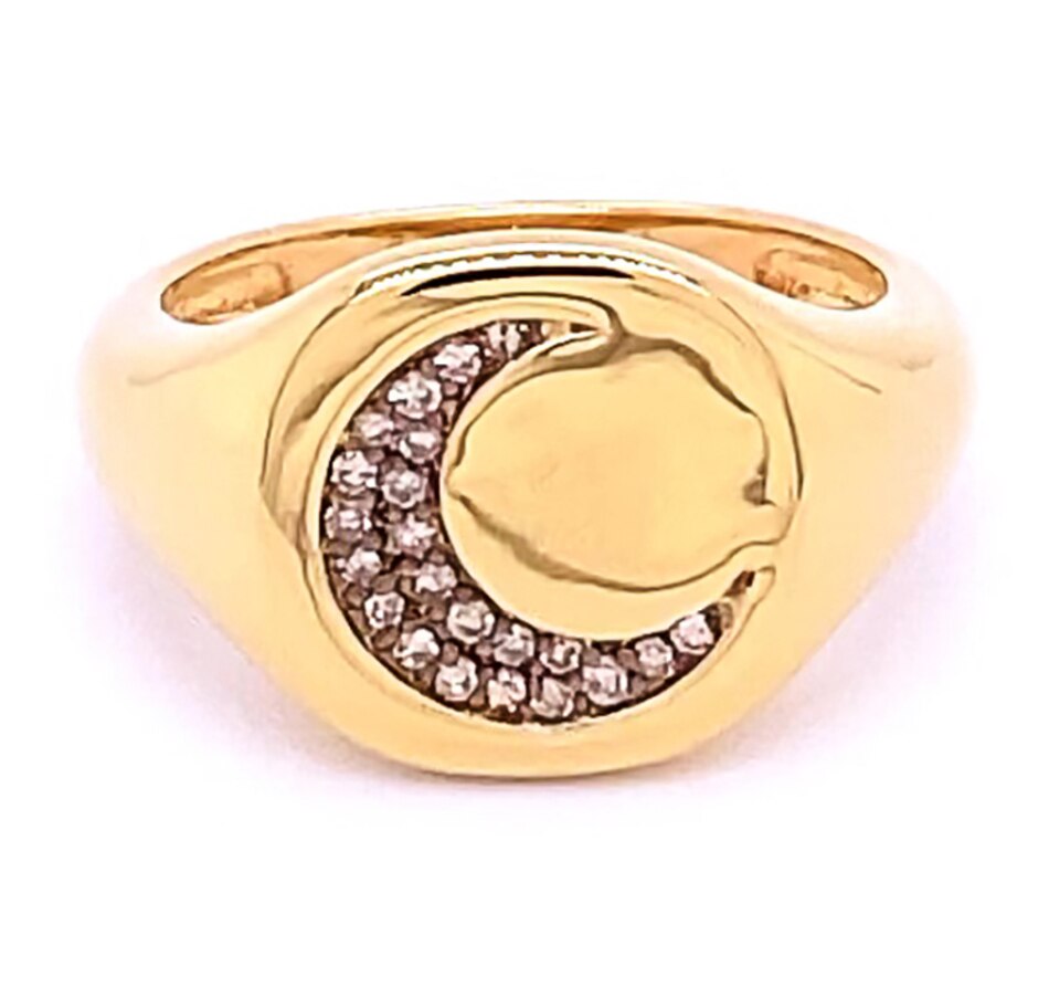 Rare Gem Girl Sterling Silver and Plated Signet Ring - TSC.ca