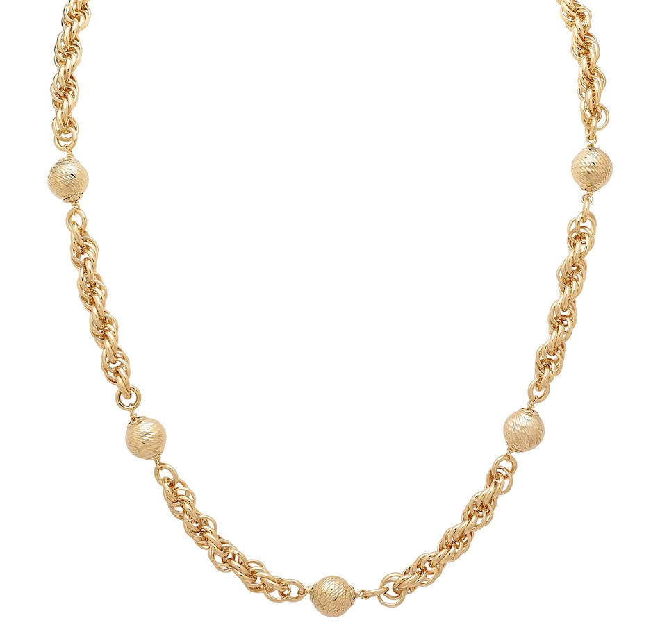 Bronzoro Gold Bead Rope Necklace - TSC.ca - Online Shopping for Canadians