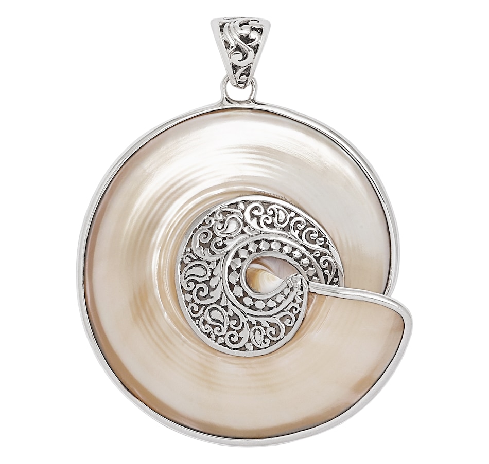 Samuel B. Collection Sterling Silver Balinese Design Mother of Pearl ...