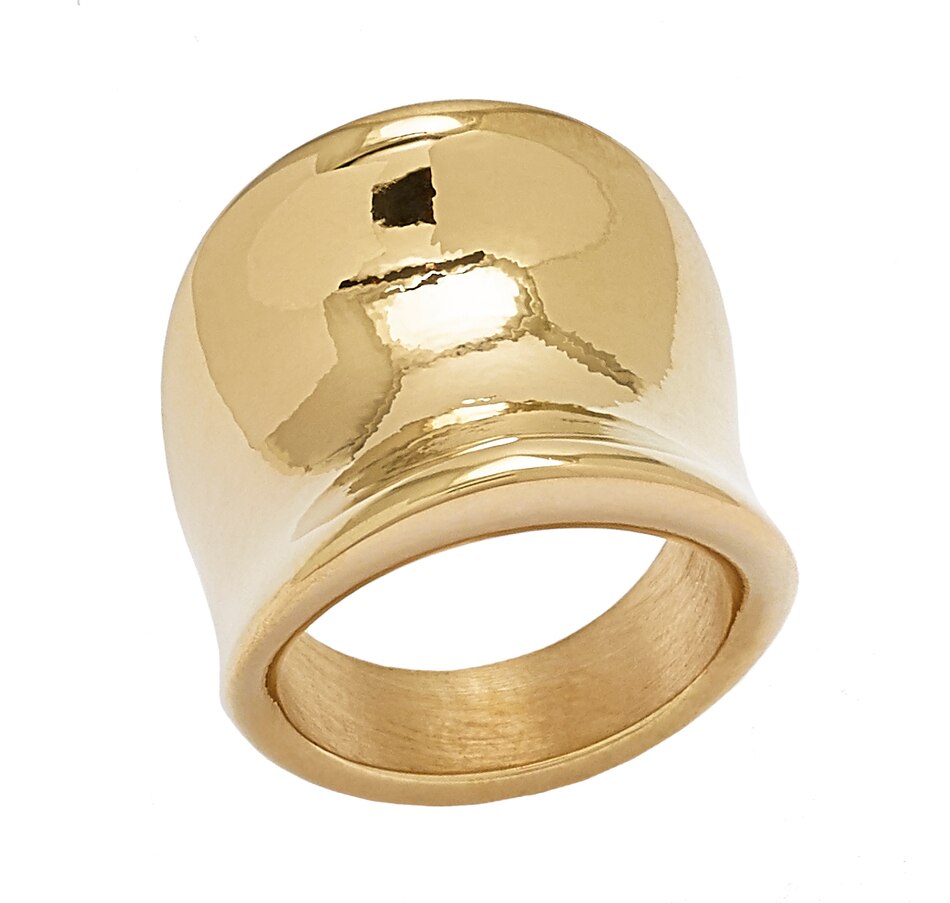 Res'Oro 14K Italian Gold Electroform Freeform Cove Ring - TSC.ca