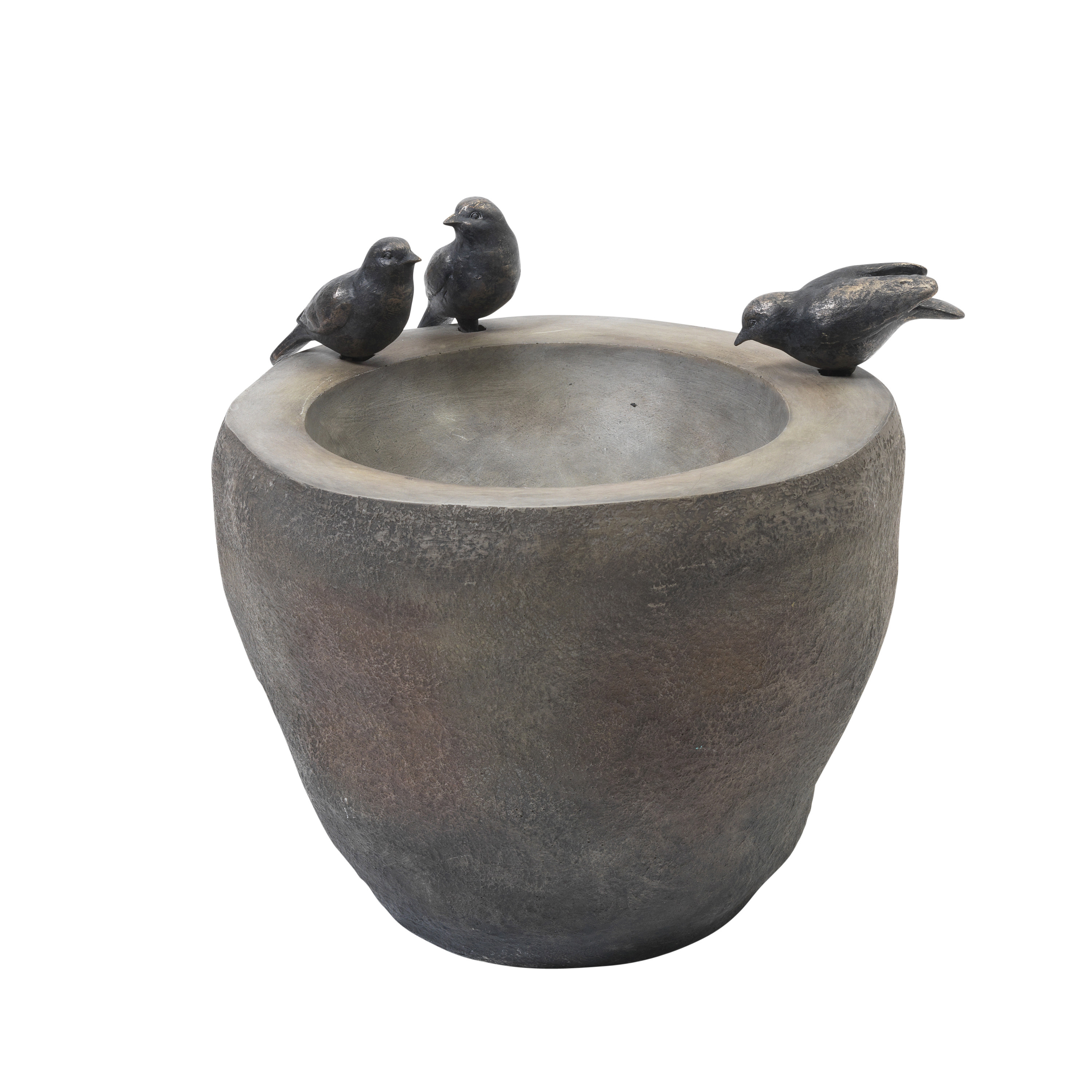 Polyresin Whirlpool Fountain with Birds - TSC.ca
