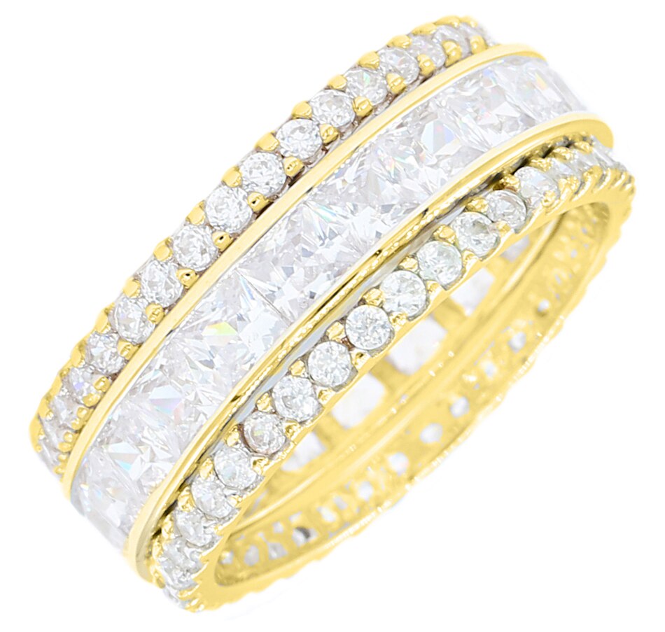 tsc.ca - Diamonelle Sterling Silver Diamonelle Multi Shape Eternity Ring