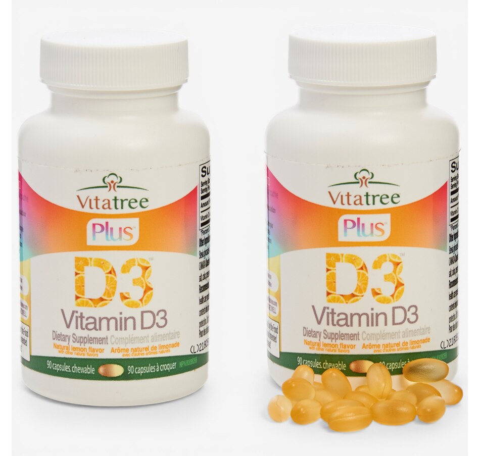 VitaTree Vitamin D3 Chewable 90-Count (2-Pack) - TSC.ca