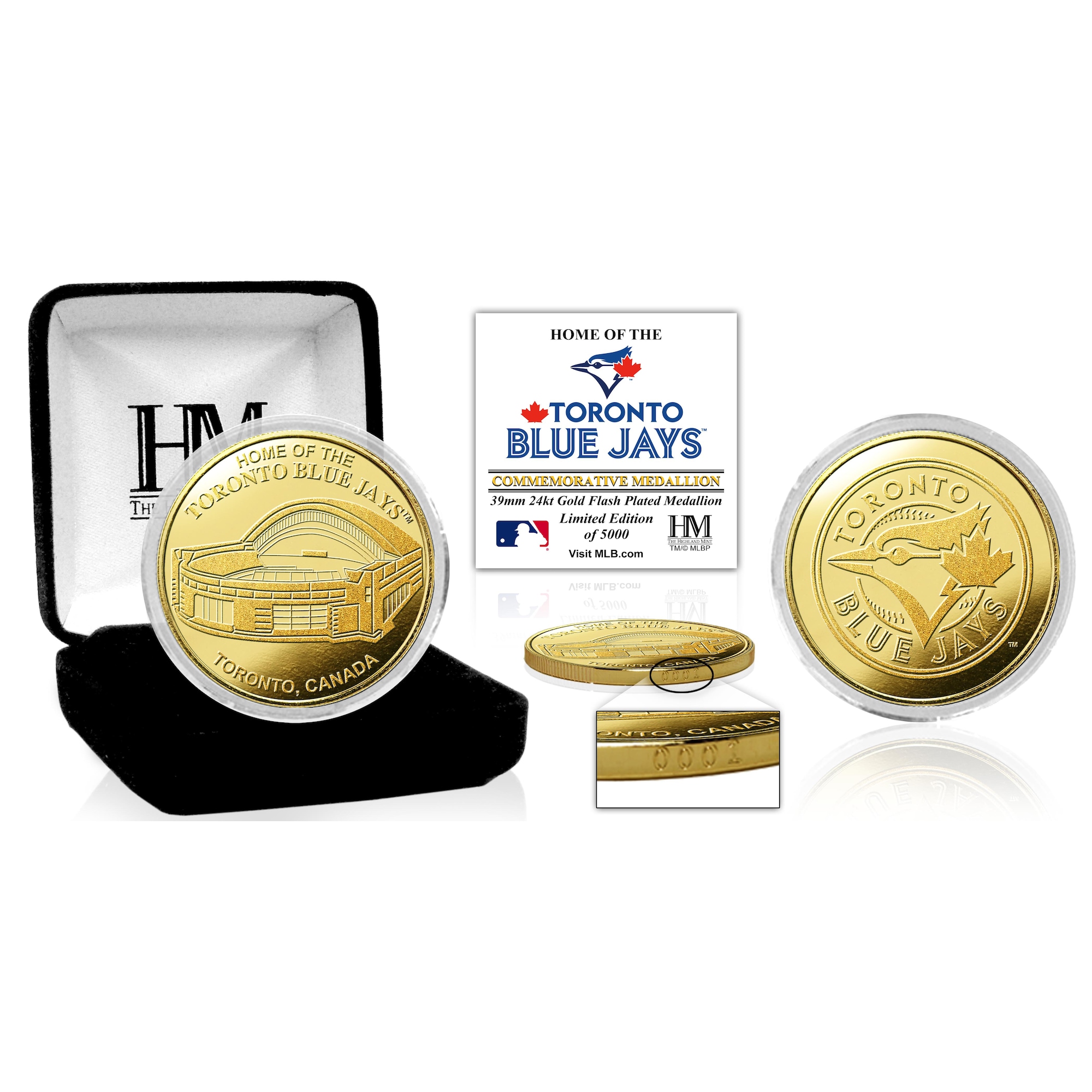 Toronto Blue Jays "stadium" Gold Mint Coin - TSC.ca