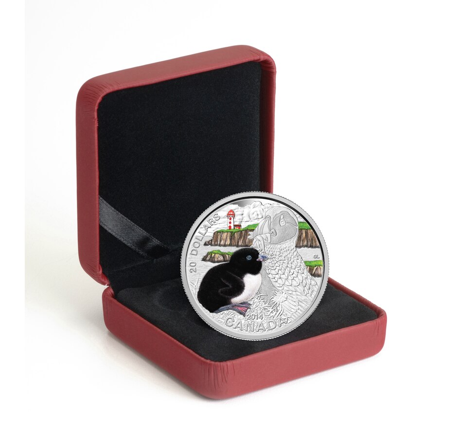 $20 Baby Animals Fine Silver Coin: Puffin - TSC.ca