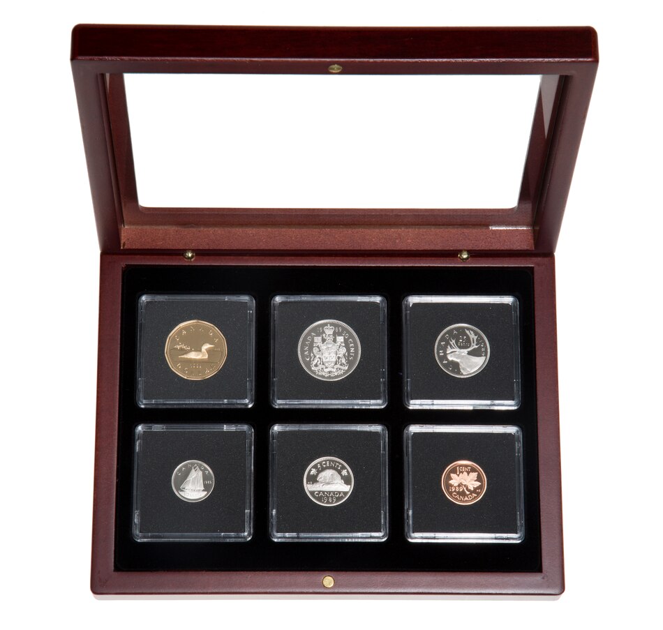 Toys & Hobbies - Coins - 1989 Proof Set in Custom Mahogany Finish Case ...