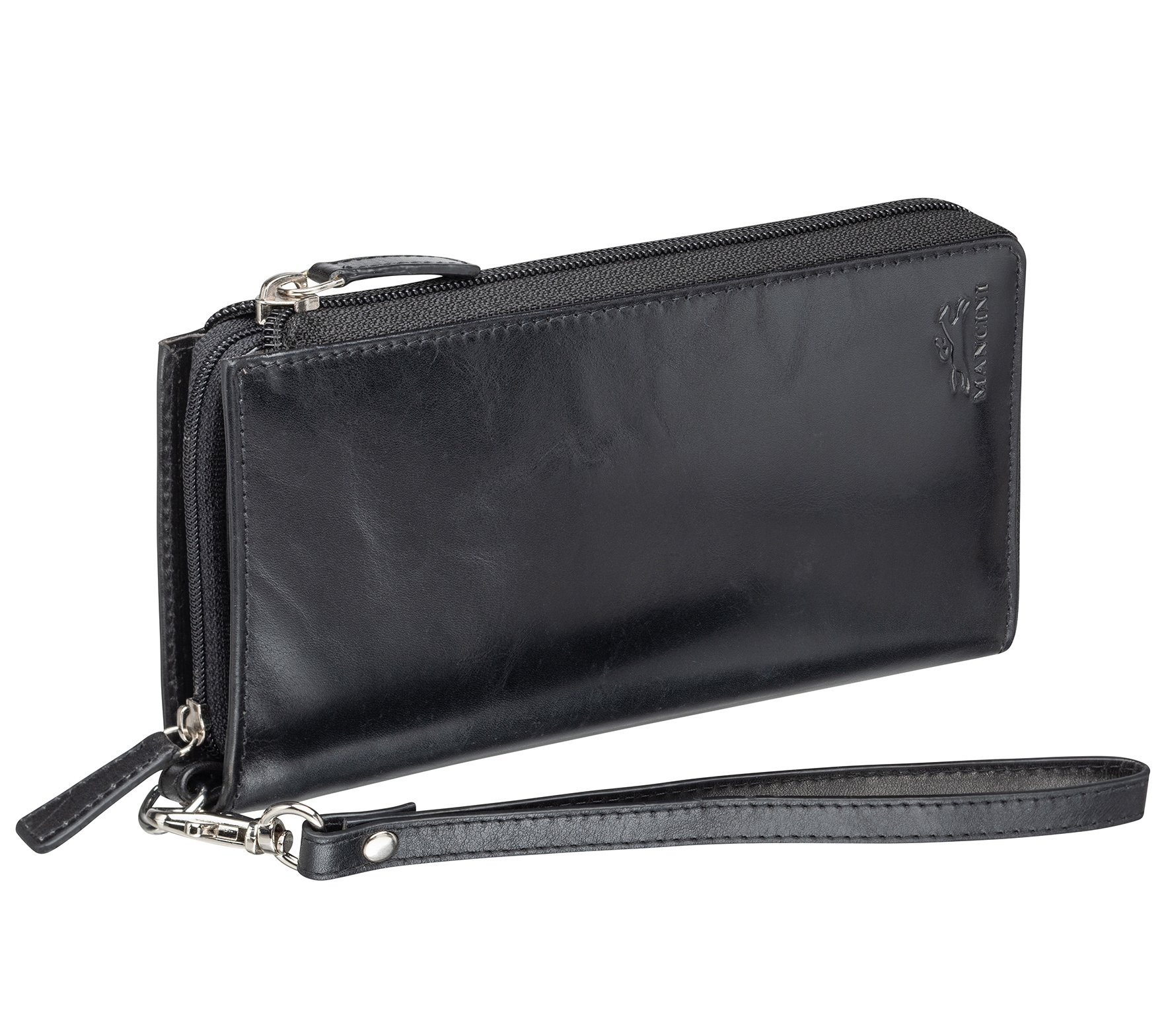 Mancini Casablanca Collection Ladies' RFID Secure Trifold Wallet - TSC.ca