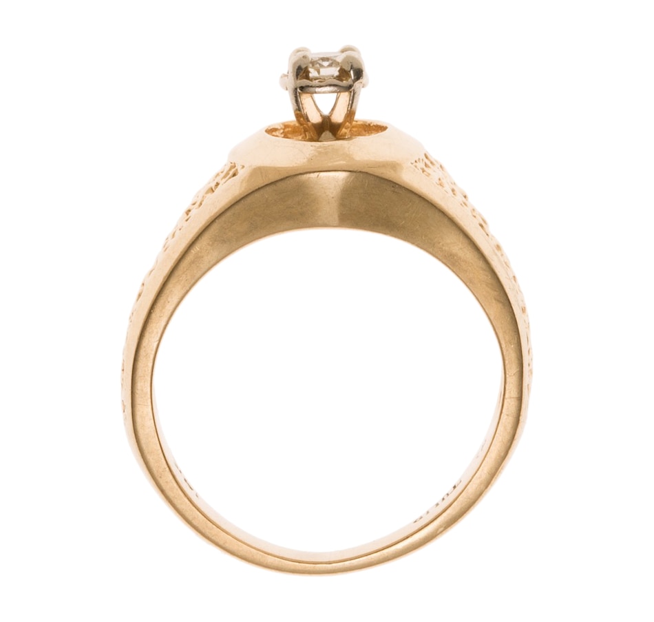 Jewellery - Rings - Bands - Estate Original 14K Yellow and White Gold 0 ...