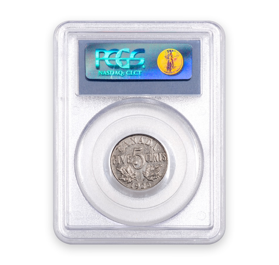 Rare Key Date 1925 Five-Cent Coin PCGS Certified Choice Extremely Fine ...