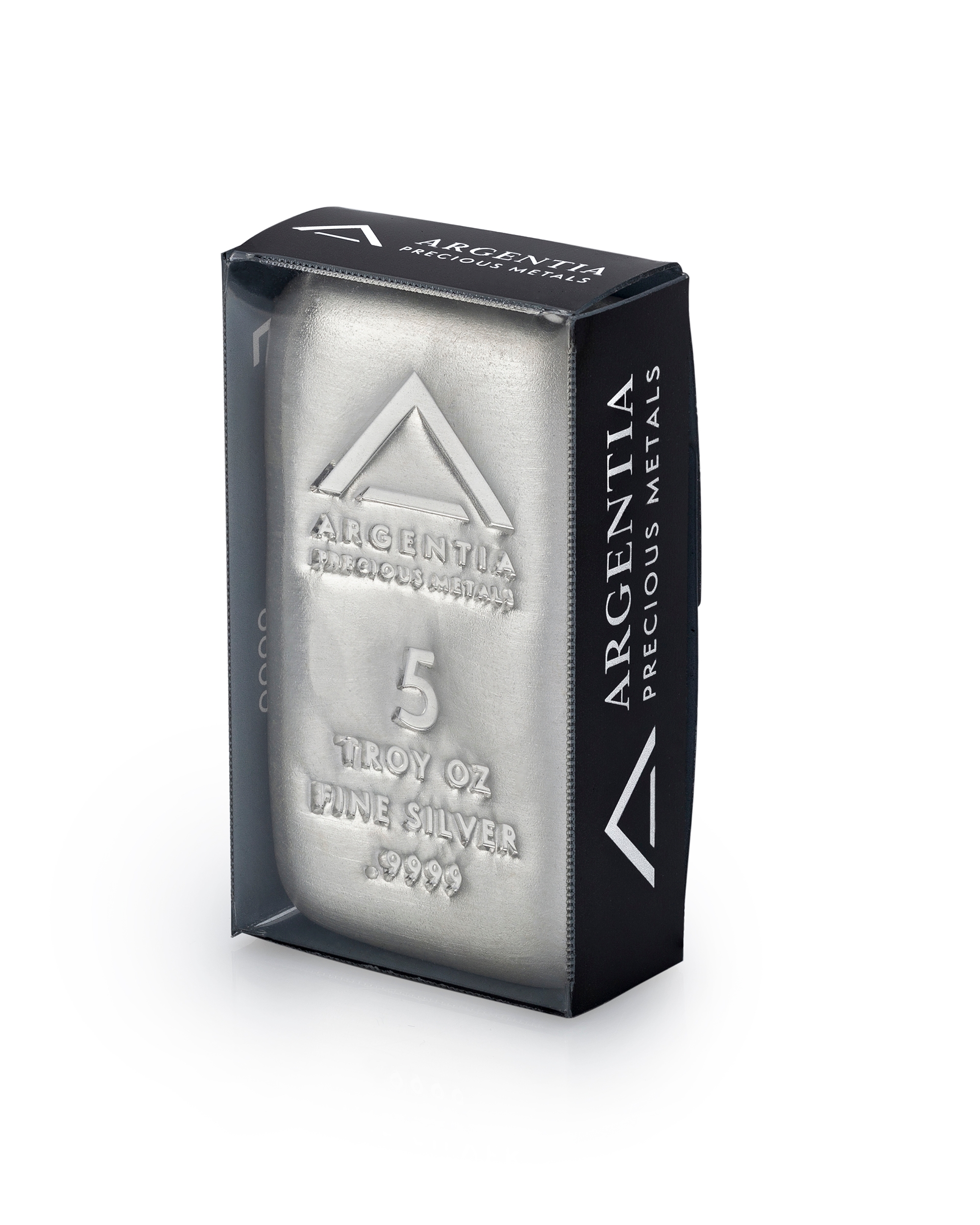 Twenty Argentia Five-Ounce .9999 Silver Bars in Divisible 100-Ounce ...