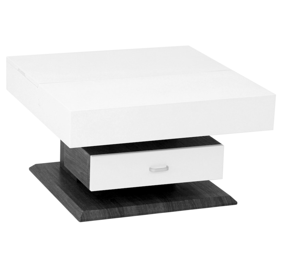 Brassex Rotating Coffee Table with Lift Top and Storage Drawer - TSC.ca
