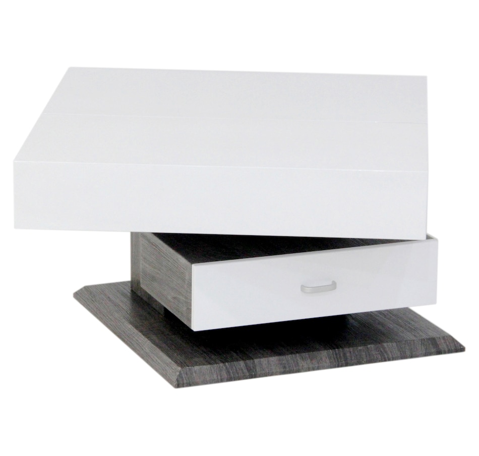 Brassex Rotating Coffee Table with Lift Top and Storage Drawer - TSC.ca