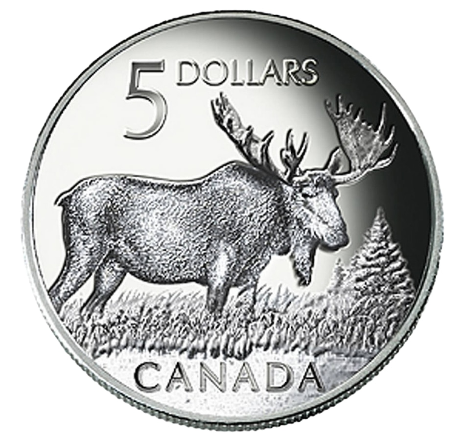 Limited Edition $5 Coin and Stamp Set Majestic Moose (.9999 Silver ...