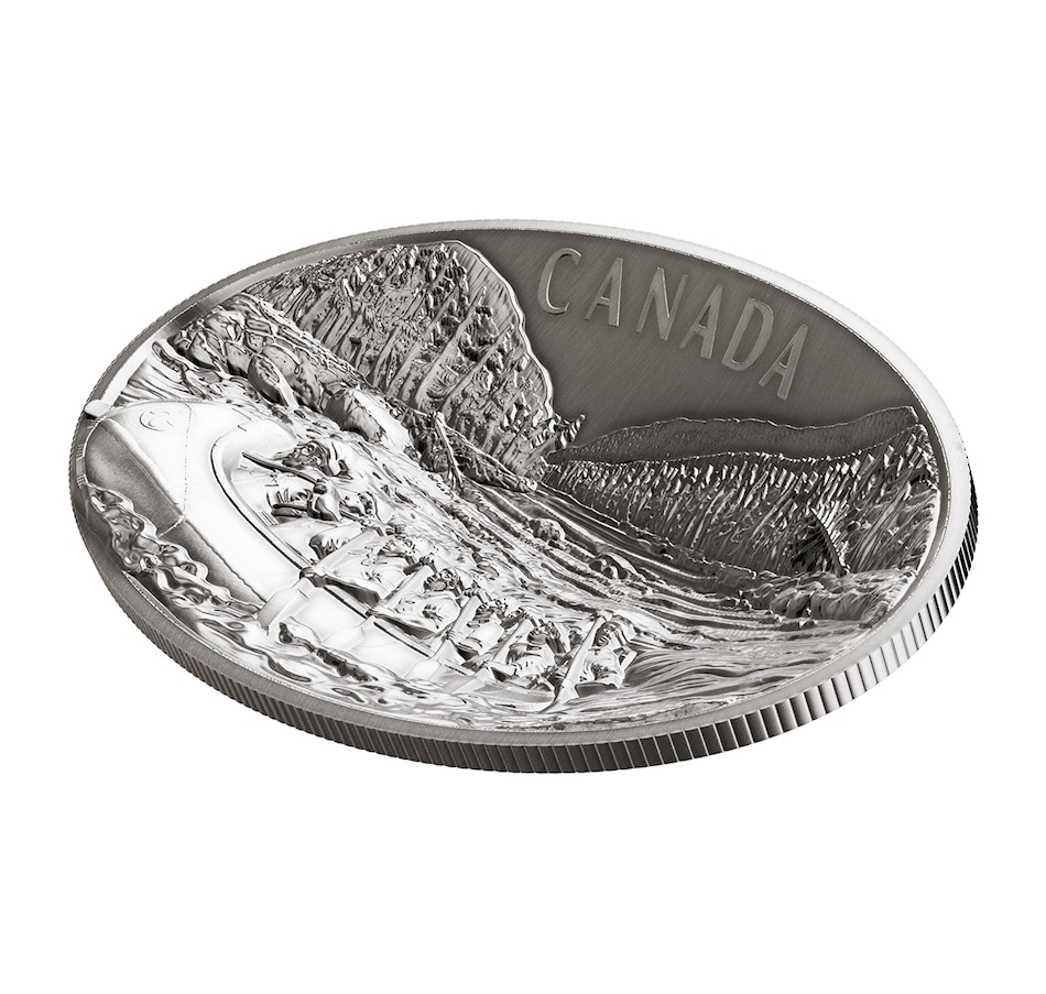 2018 $250 Fine Silver Oval and Concave Coin The Voyageurs - Antique ...