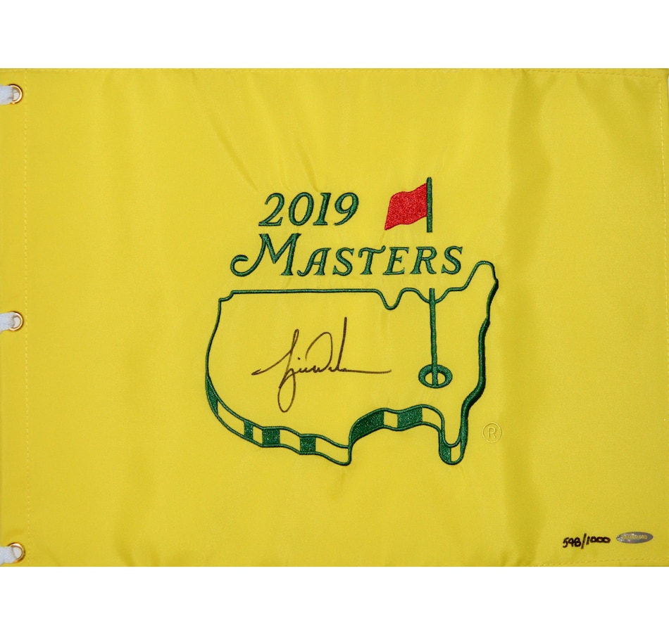 Upper Deck Authenticated Tiger Woods Autographed 2019 Masters ...