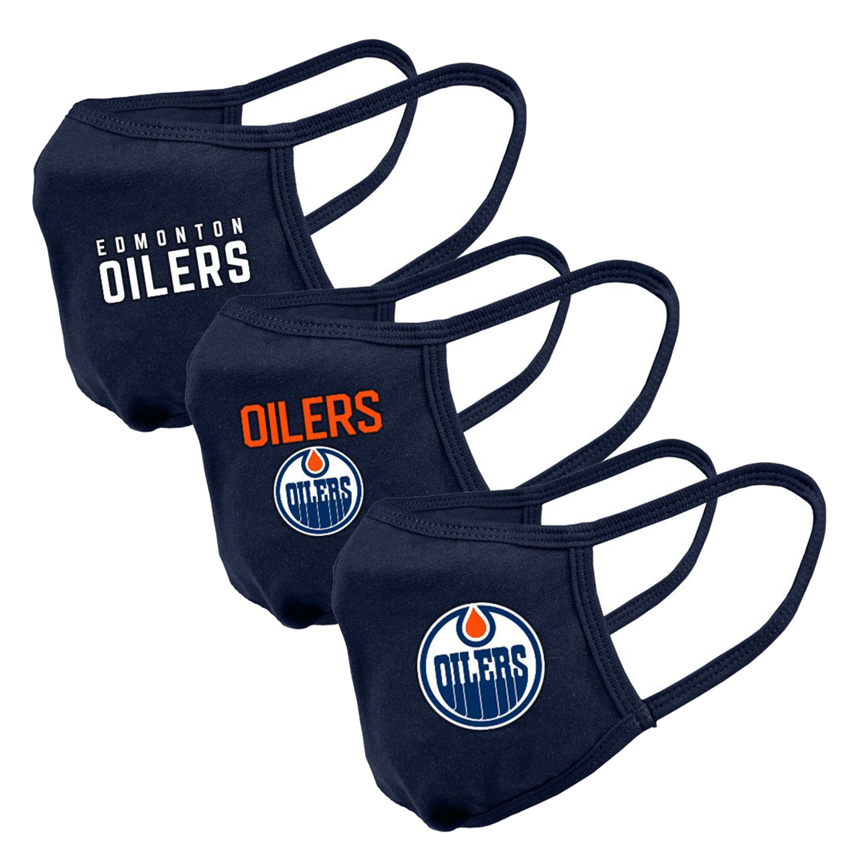 Men's Edmonton Oilers NHL 3-Pack Team Logo Face Masks - TSC.ca
