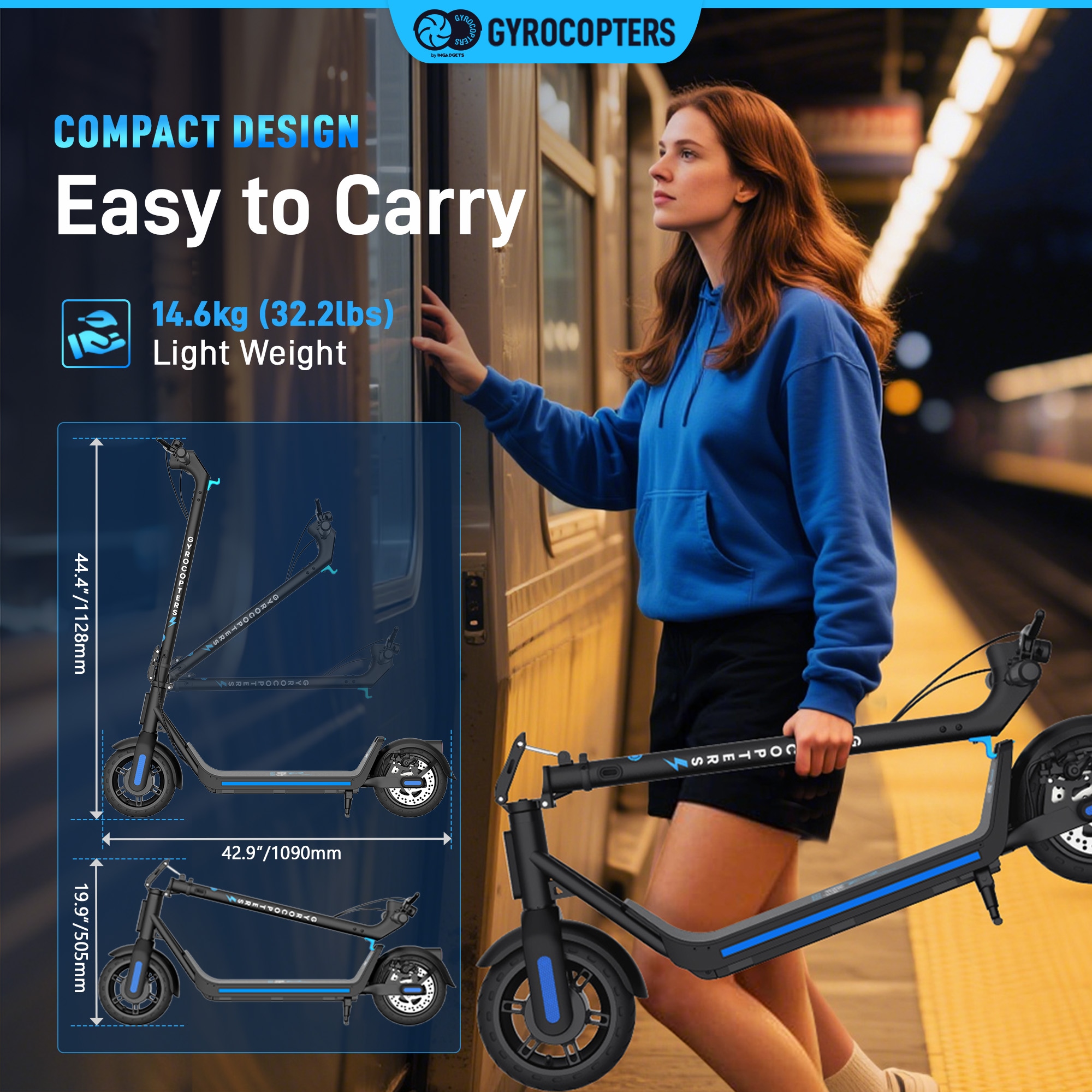 Gyrocopters Flash X Electric Scooter - TSC.ca