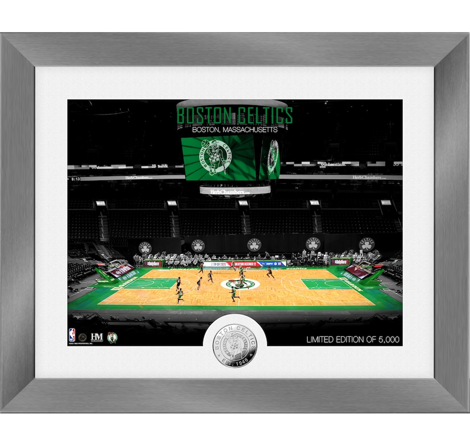 Boston Celtics Art Deco Silver Coin Photo Mint - TSC.ca