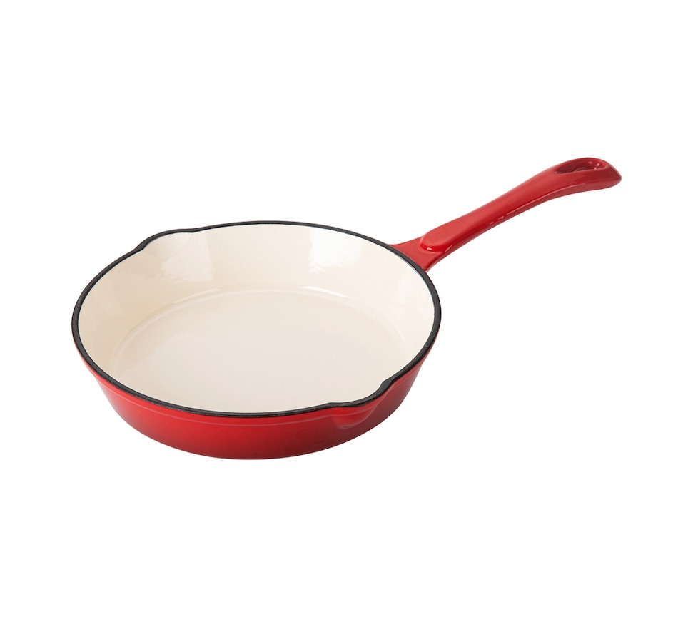 Hamilton Beach 10" Cast-Iron Frying Pan (red) - TSC.ca