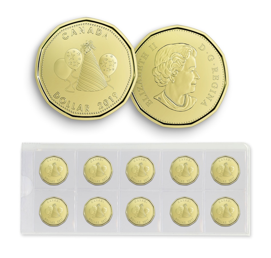 Ten 2019 Special-Issue Loon-Dollar Coins - TSC.ca