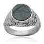 tsc.ca - Steelx Men's Stainless Steel Picasso Jasper Signet Ring