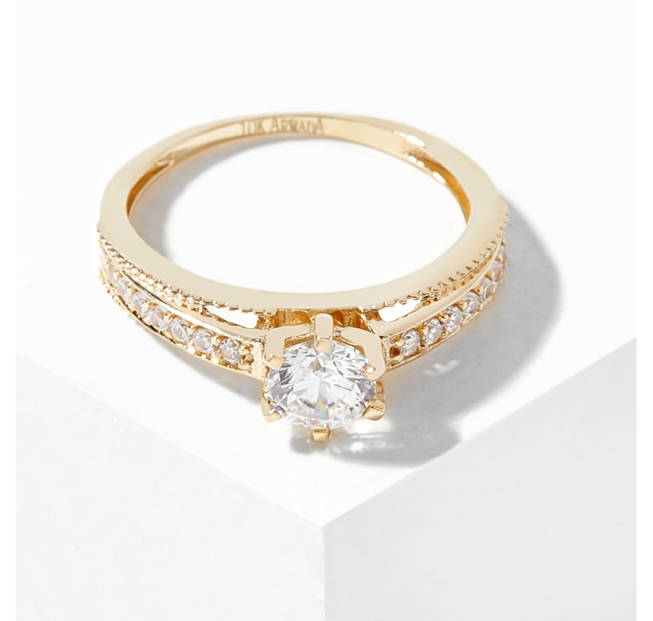 Diamonelle 10K Yellow Gold Diamonelle Engagement Ring - TSC.ca