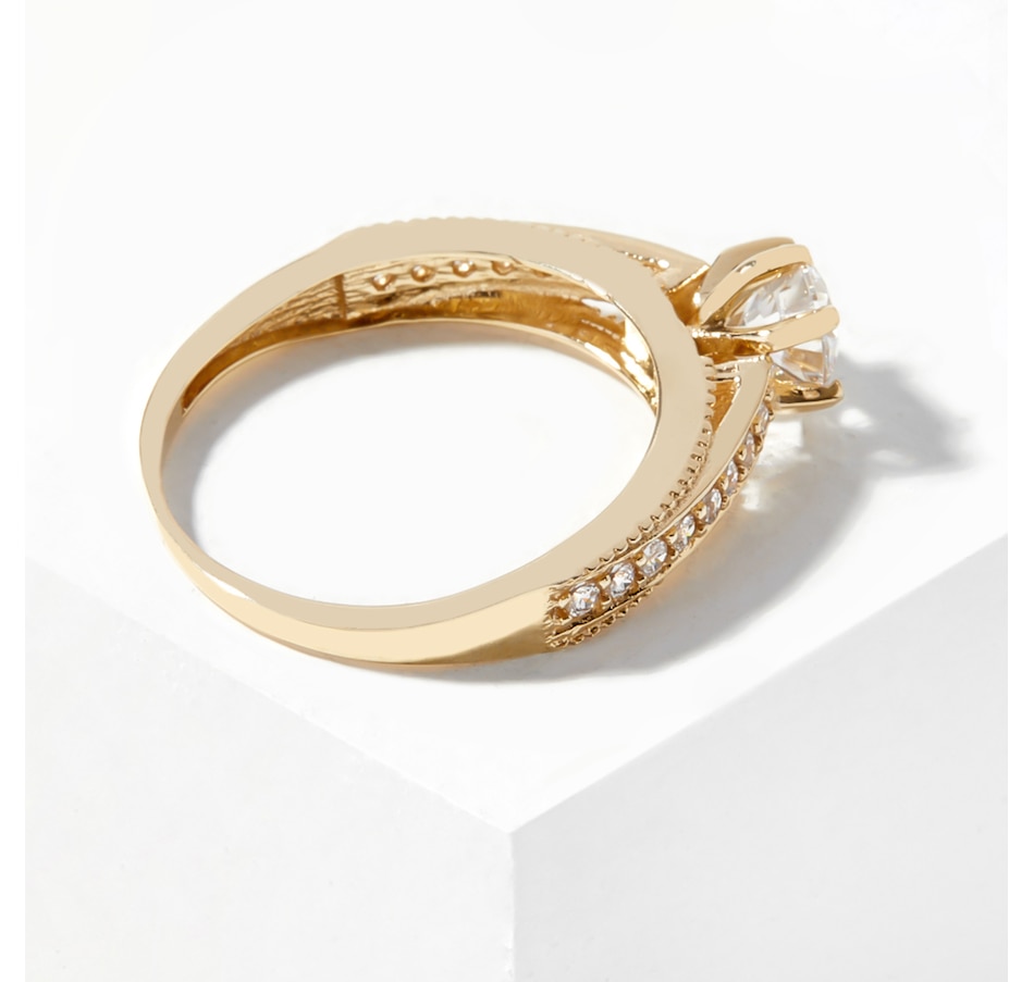 Diamonelle 10K Yellow Gold Diamonelle Engagement Ring - TSC.ca