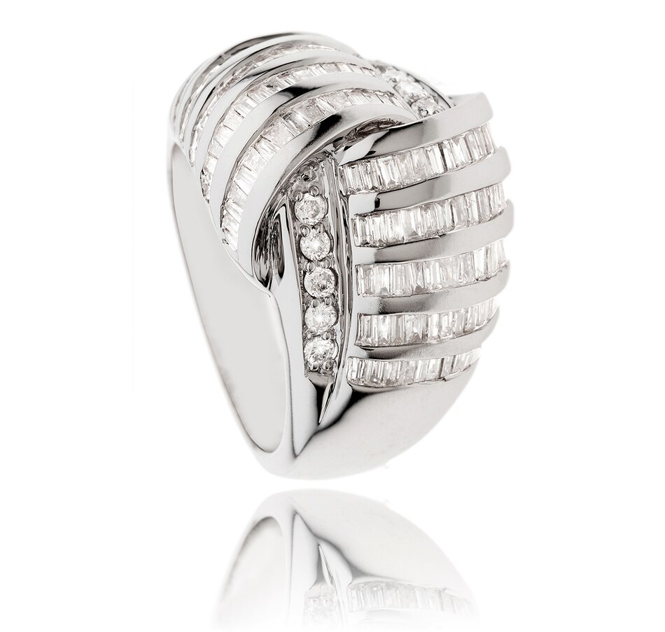 Jewellery - Rings - Domes - 18KT White Gold 1.02CTW Channel-Set Diamond ...