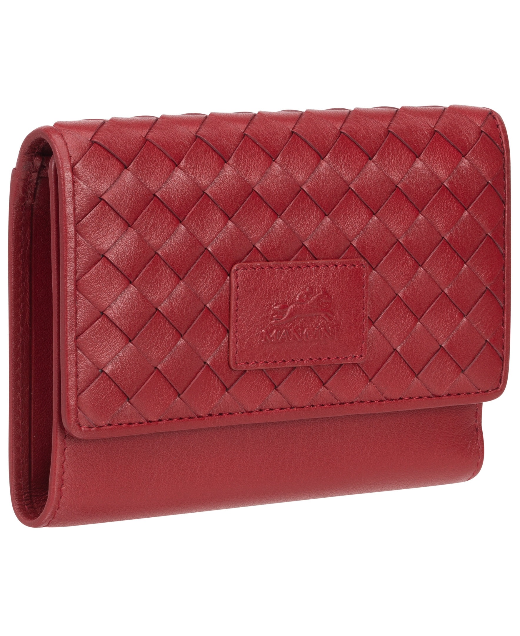 Mancini Basketweave Collection Ladies RFID Secure Medium Clutch Wallet ...