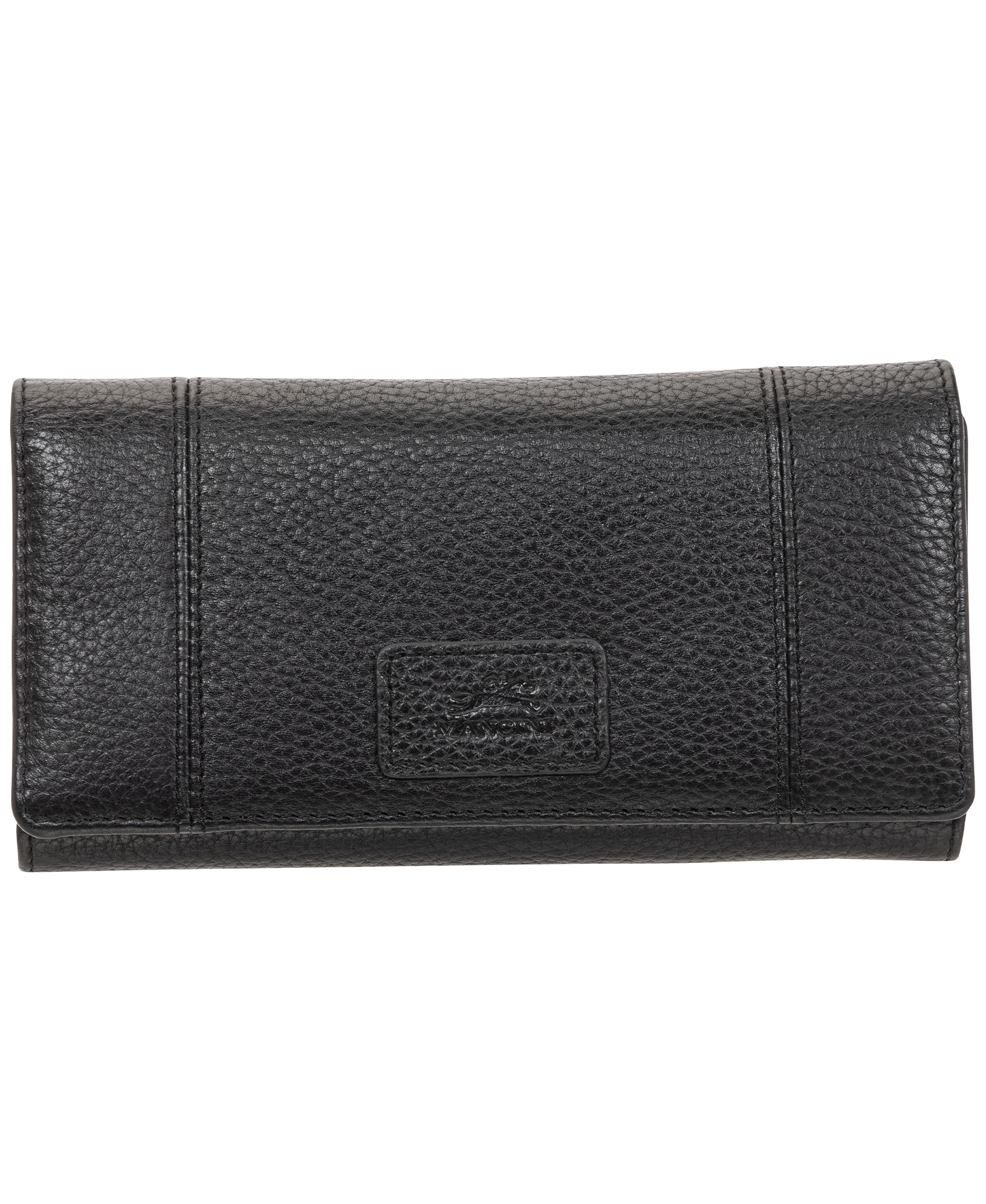 Mancini Pebbled Collection Ladies RFID Secure Trifold Wing Wallet - TSC.ca