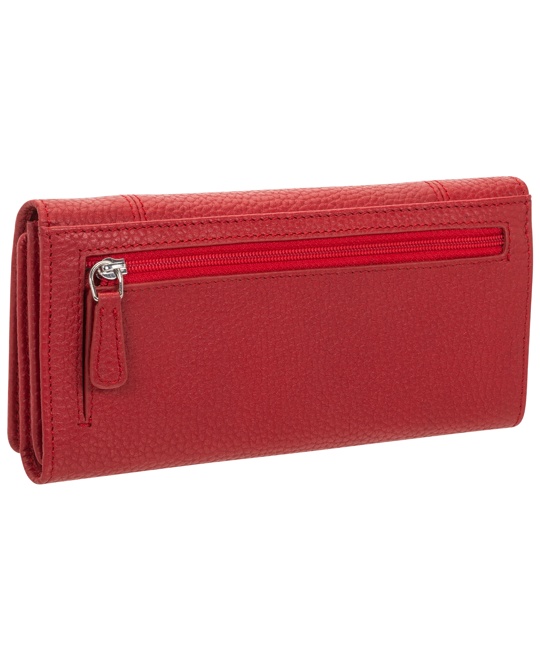 Mancini Pebbled Collection Ladies RFID Secure Trifold Wing Wallet - TSC.ca