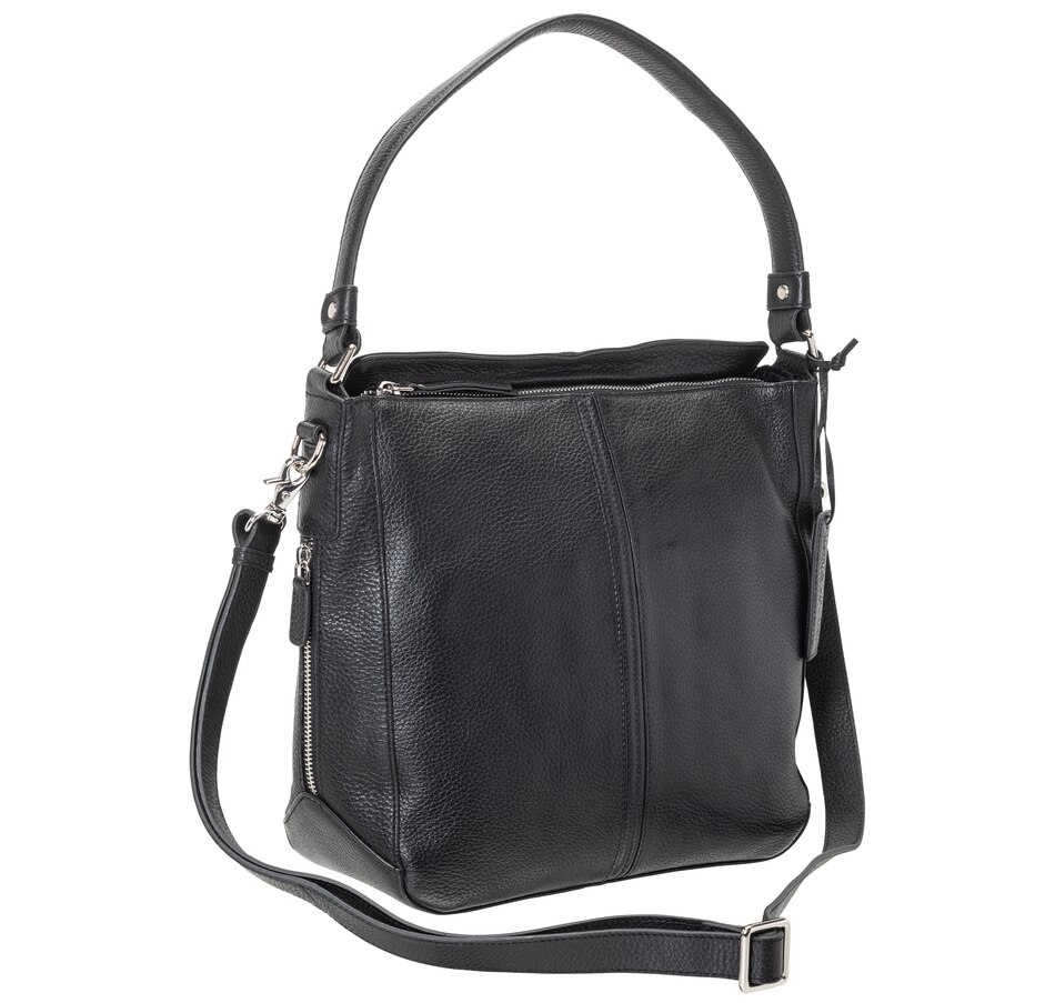 Mancini Pebbled Collection Kate Crossbody Bag - TSC.ca