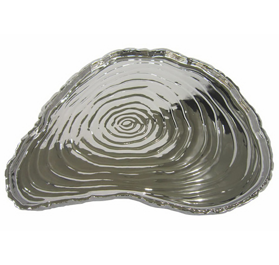 Elegance Silver Tree Bark Tray- 13" x 12" - TSC.ca