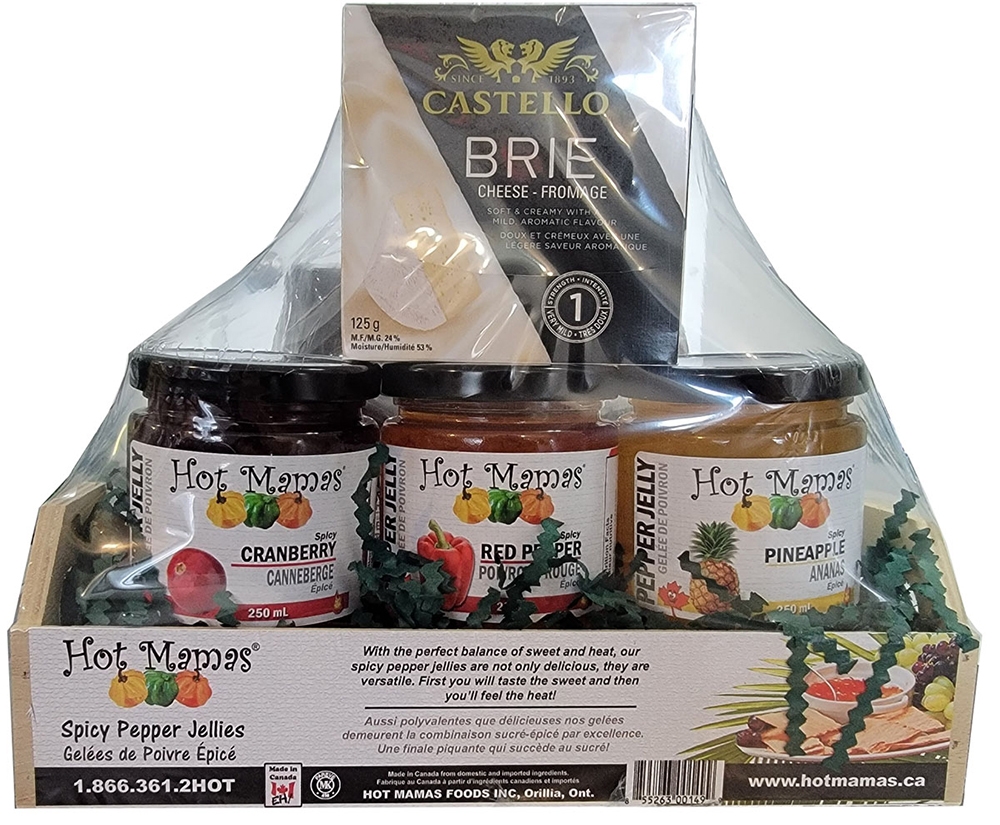 Hot Mamas Spicy Pepper Jelly Crate With Brie - TSC.ca