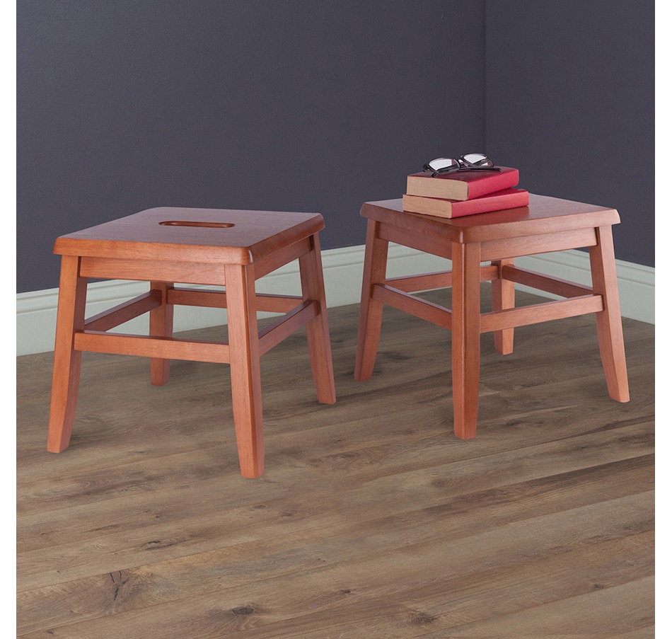 Winsome Kaya Solid Wood Conductor Stool Set (2-Pieces) - TSC.ca