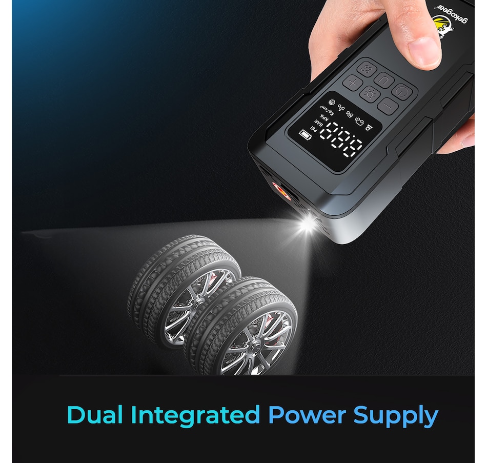 GekoGear AirFlux 100 Portable Tire Inflator Air Compressor (set of 2) - TSC.ca