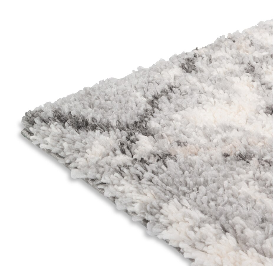 Viana Fresno Polyester Powerloom Shag Geo Rug Style 03 - TSC.ca