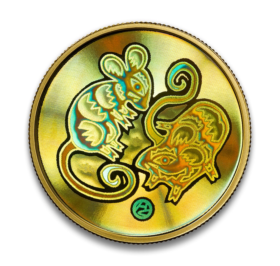 2008 $150 Year of the Rat 18K Gold Hologram Coin - TSC.ca