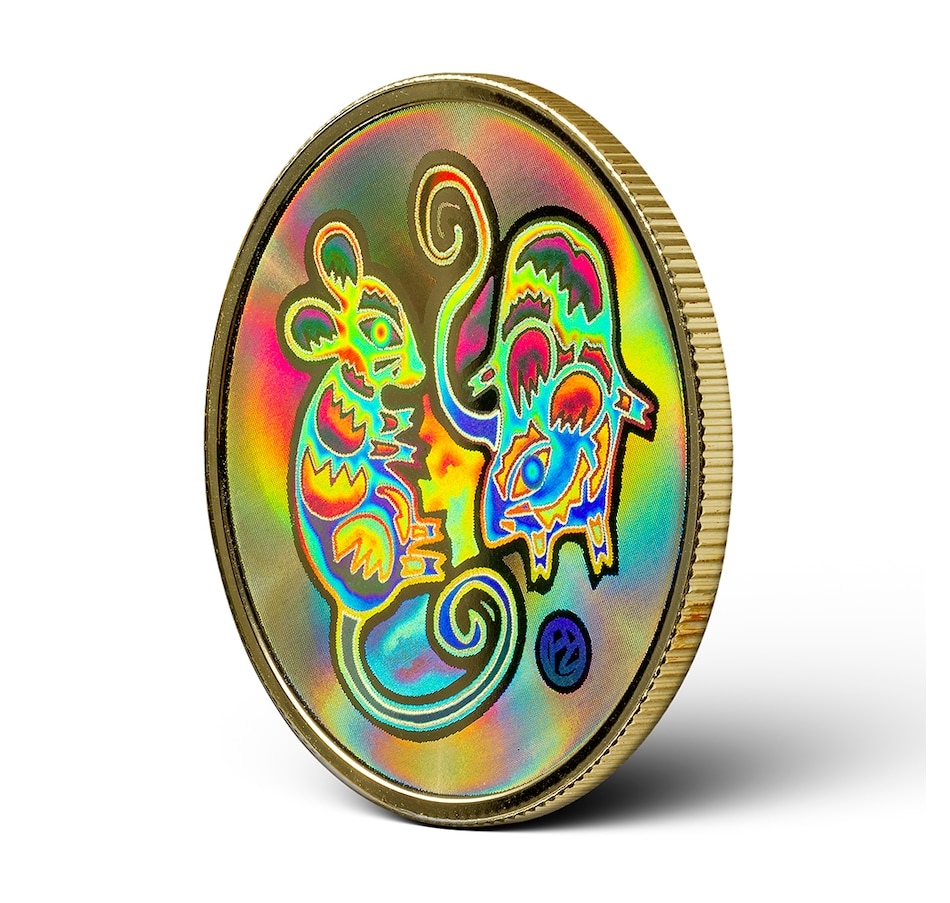 2008 $150 Year of the Rat 18K Gold Hologram Coin - TSC.ca