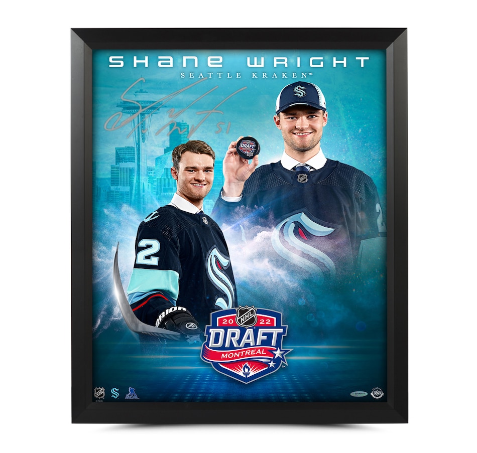 Upper Deck Authenticated Autographed Shane Wright Seattle Kraken Draft ...