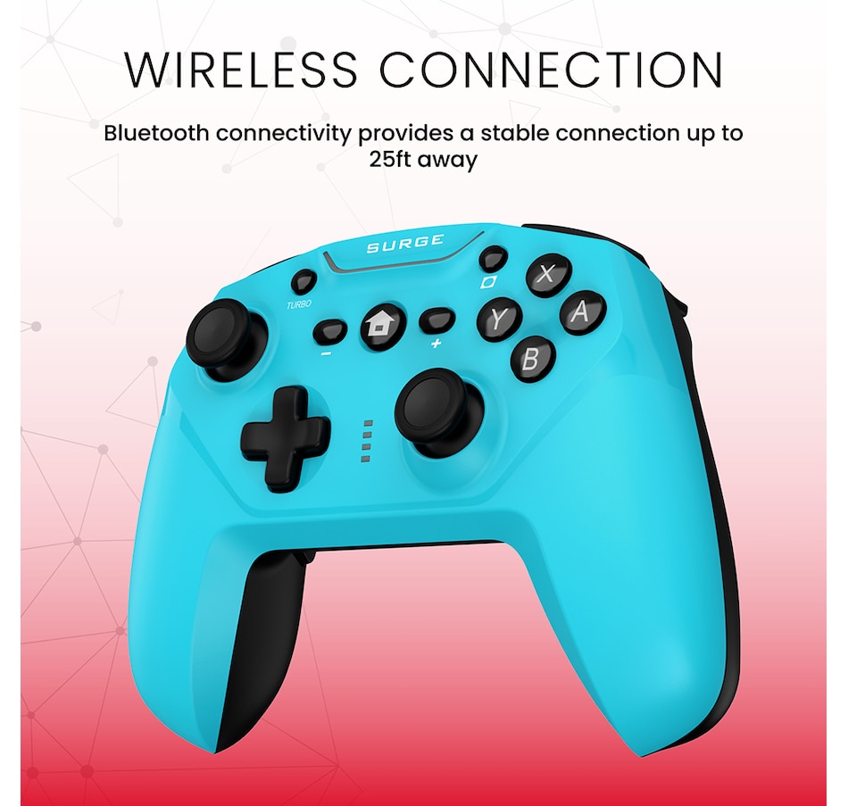 Surge SwitchPad Pro Wireless Controller for Nintendo Switch (Blue) - TSC.ca