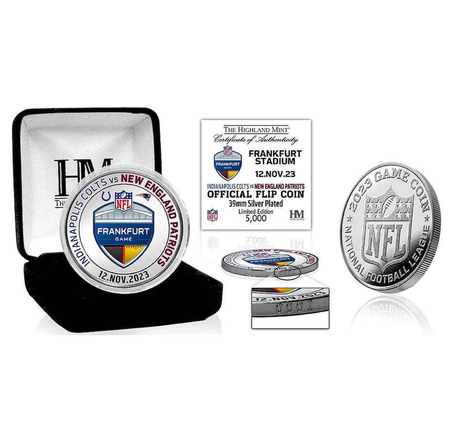 Colts at Patriots 2023 NFL Germany Game Flip Coin - TSC.ca