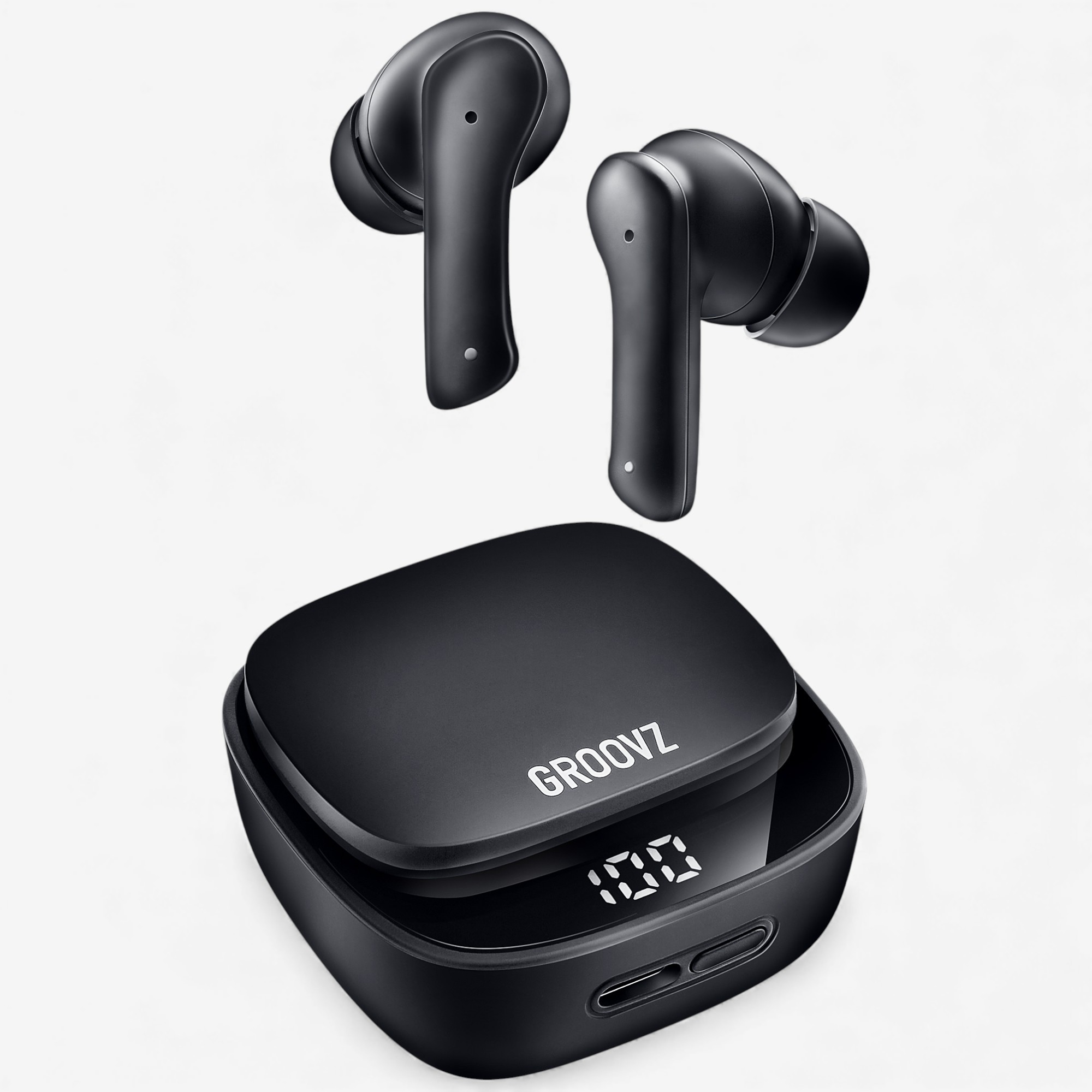 Groovz Plus Wireless In-Ear Earbuds and Wireless Charging Case ...