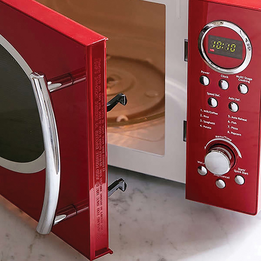 RCA 0.9 cu. ft. Retro Microwave (red) - TSC.ca