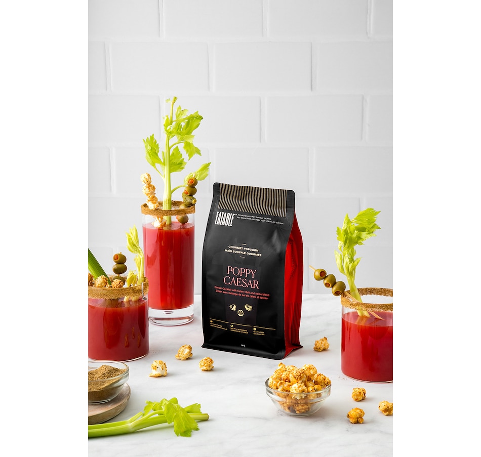 Eatable Gourmet Wine and Spirits Infused Popcorn Canadian Holiday Trio ...