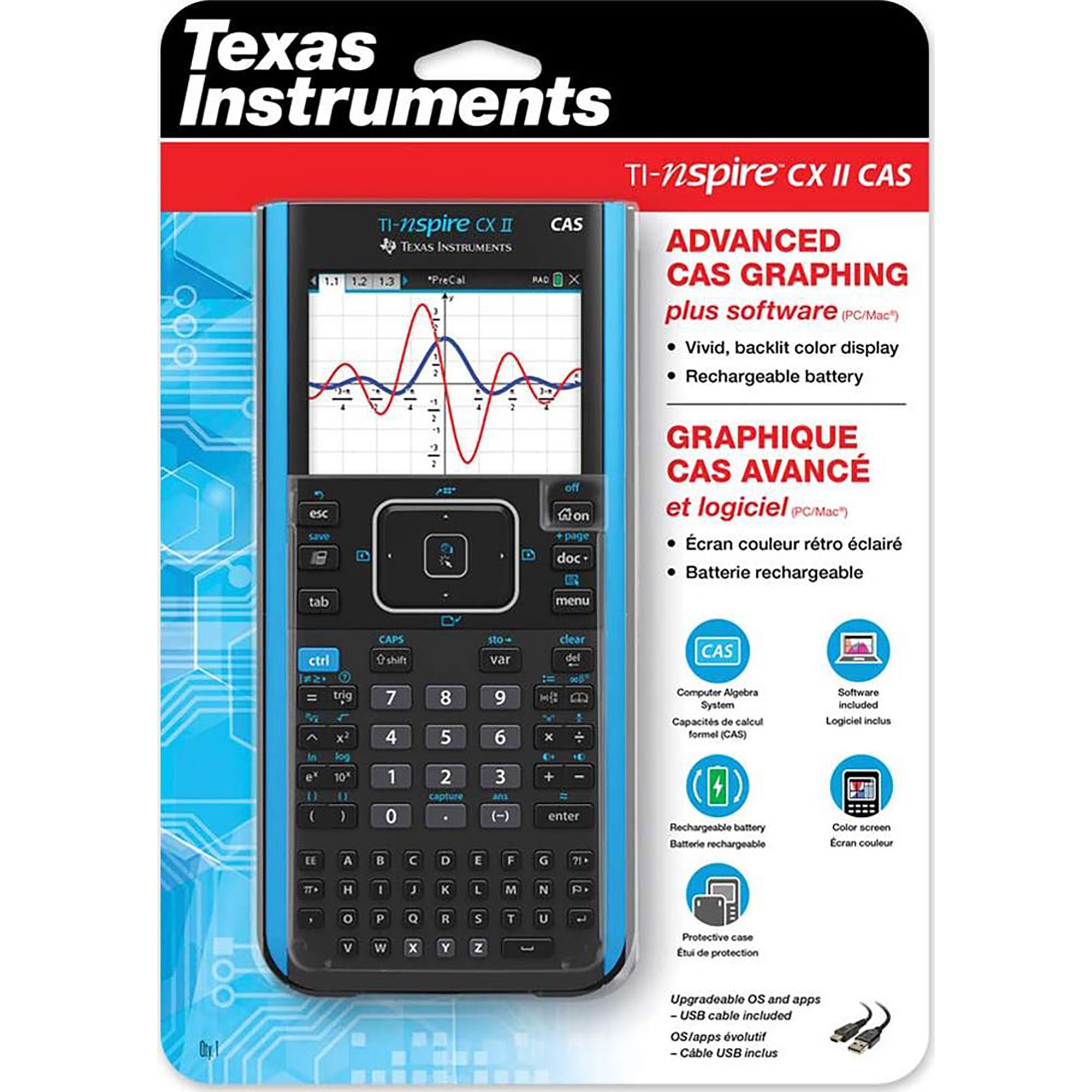 Texas Instruments TI-Nspire CX II CAS Graphing Calculator - TSC.ca