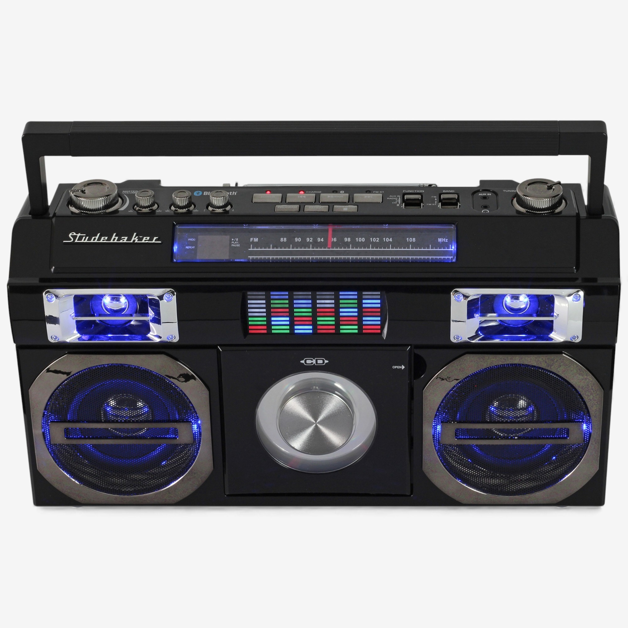 Studebaker Retro Street Boombox with CD Player, FM Radio and LED ...