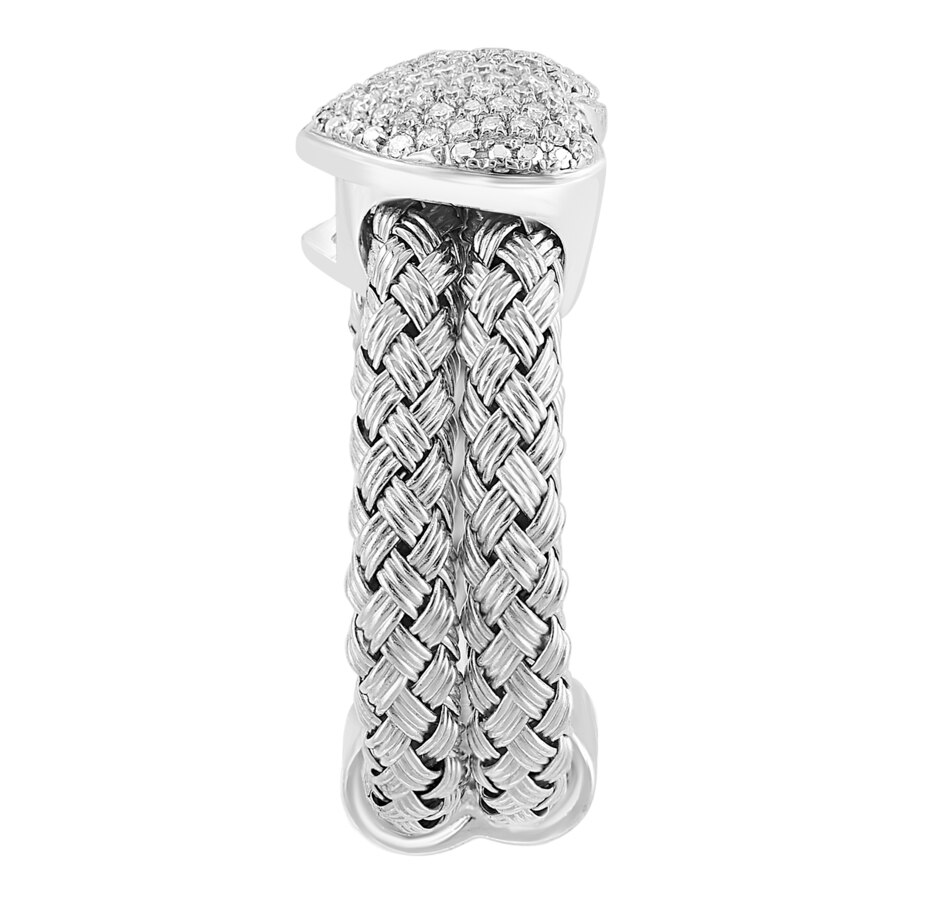 EFFY Sterling Silver Diamond Heart Top Ring - TSC.ca